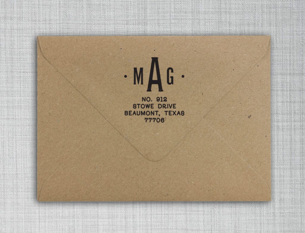 Anderson Return Address Stamp (full) - Living Water Paper Company